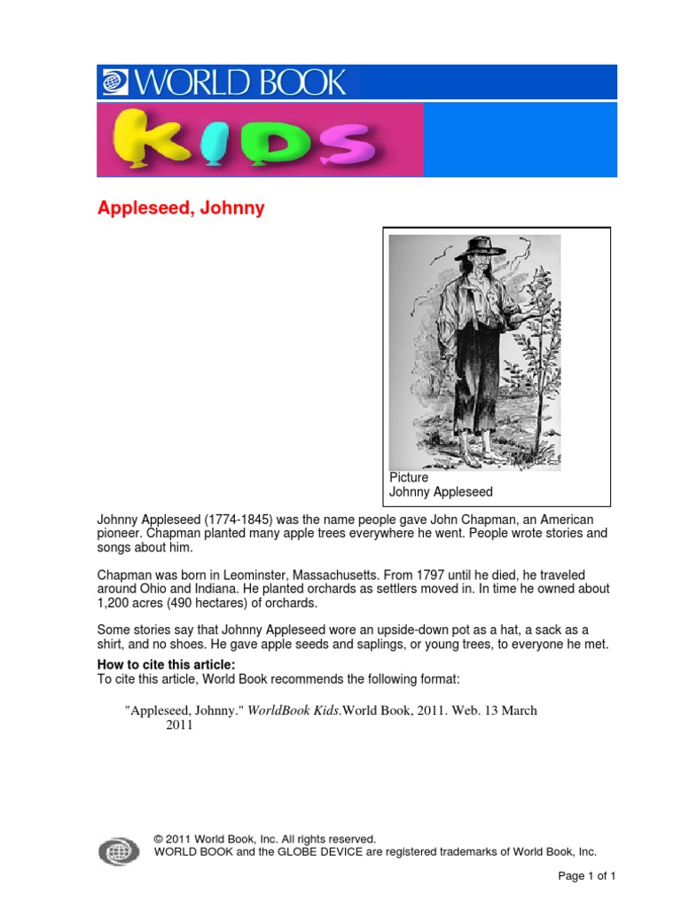 Johnny Appleseed | PDF