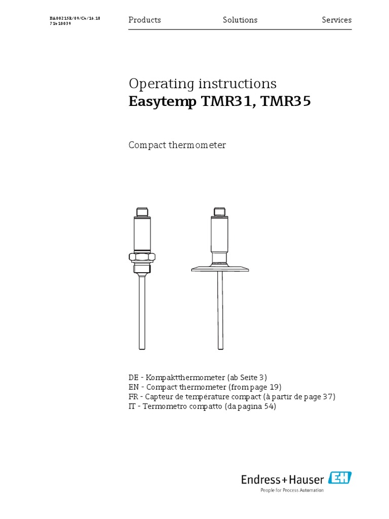 Manual Sensor Temp | PDF