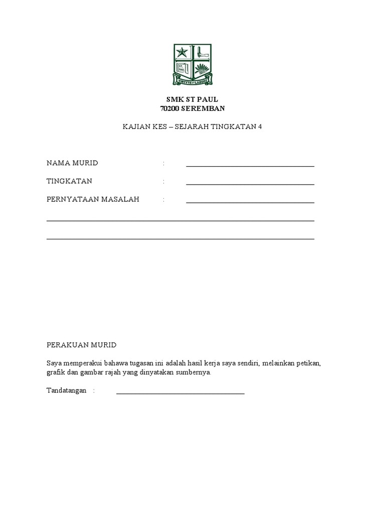 Kajian Kes - Cover Page | PDF