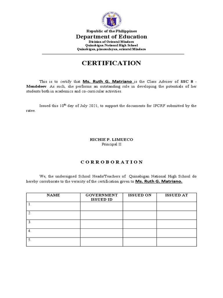 Certification Advisorship | PDF