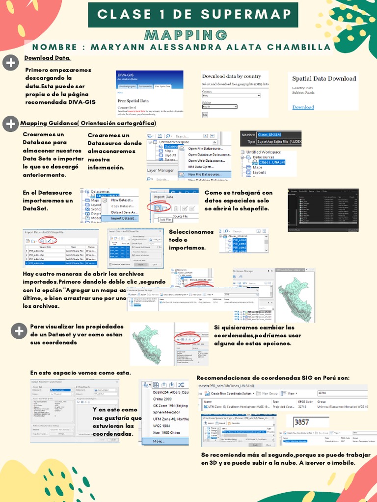Clase1 Supermap Alata | PDF | SQL | Sistema de información geográfica