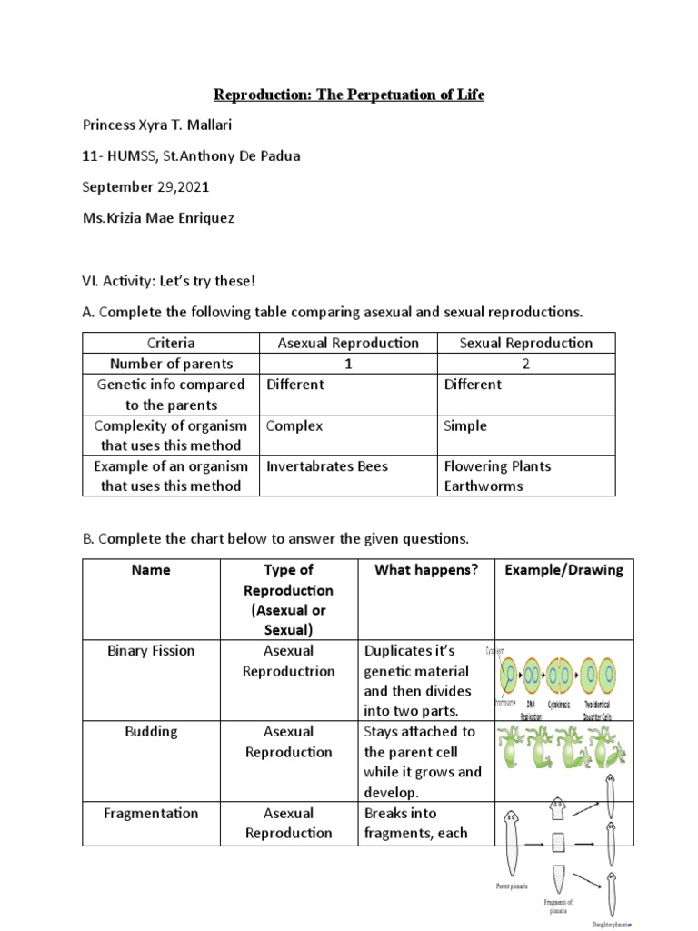 Reproduction: The Perpetuation of Life | PDF | Sexual Reproduction ...