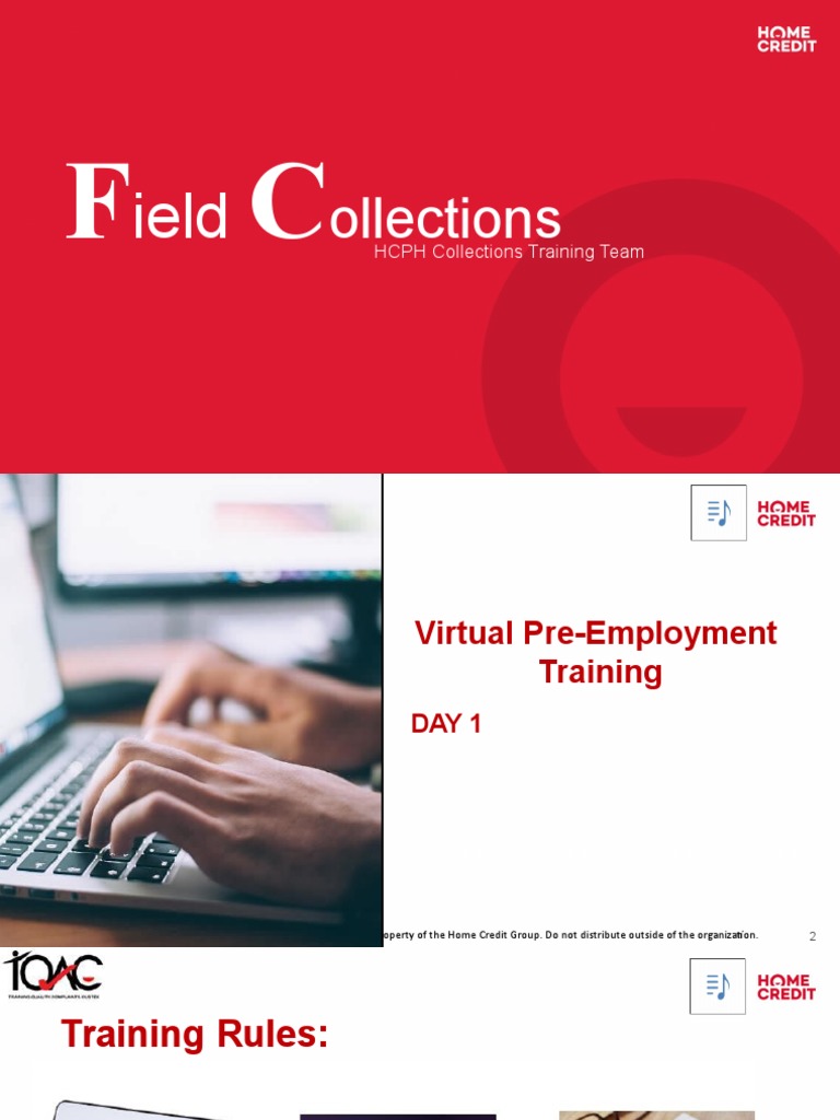 Field Pre Employment Training Day 1 | PDF | Loans