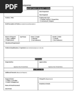 FORM-014 PRF Personnel Requisition Form | PDF | Labor | Business