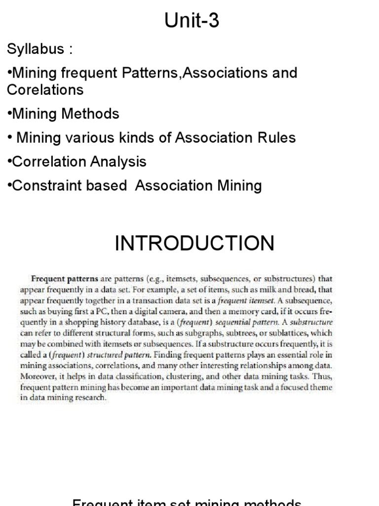DWDM Unit-3 | PDF | Computing | Information Science