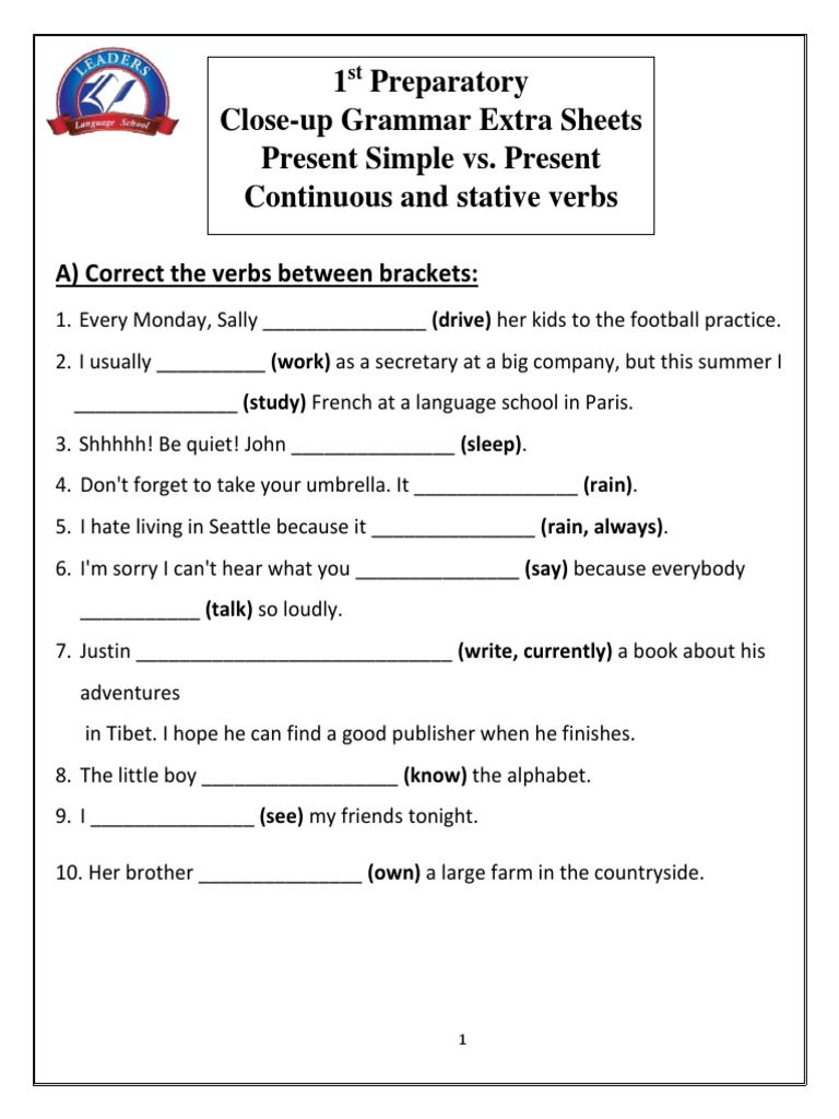 Grammar Sheets | PDF