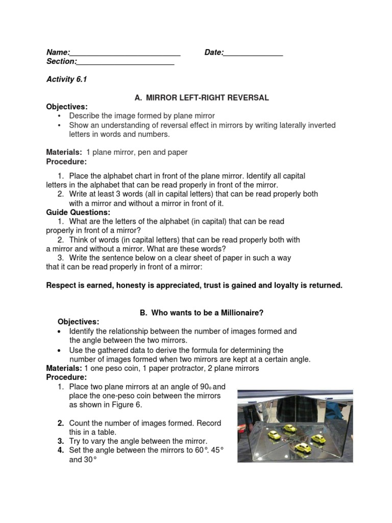 A. Mirror Left-Right Reversal | PDF