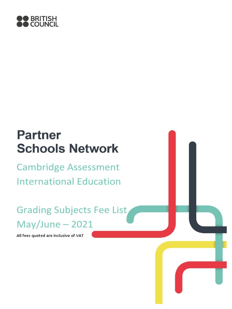 Cambridge IGCSE Exam Fees 2021 | PDF | Educational Assessment And ...