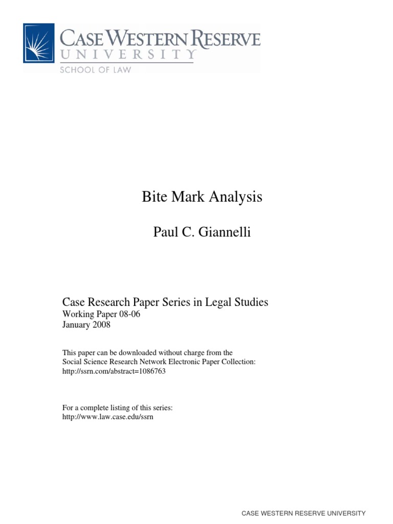 Bite Mark Analysis | PDF