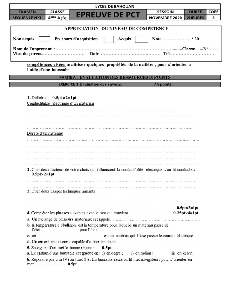 4ème PCT Séquence 1 | PDF | Ordinateurs | Technologie et ingénierie