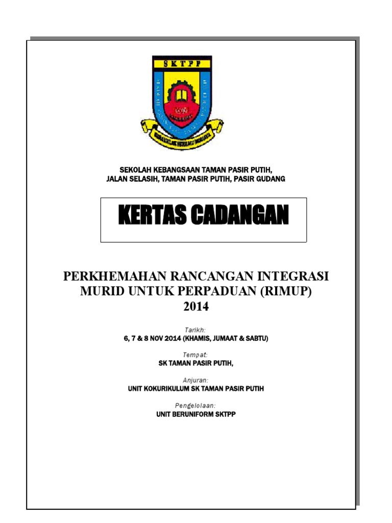 Kertas Kerja RIMUP | PDF