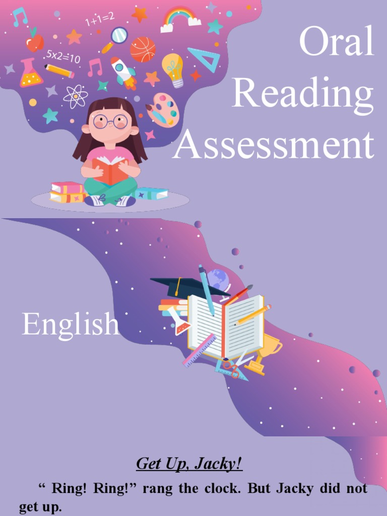 Get Up, Jacky! Reading Assessment | PDF