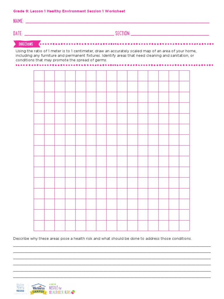Lesson 1 - Healthy Environment Session 1 Worksheet | PDF