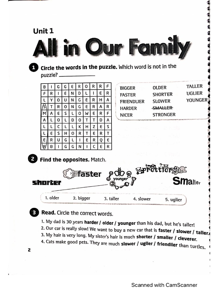 Workbook Unit 1 | PDF