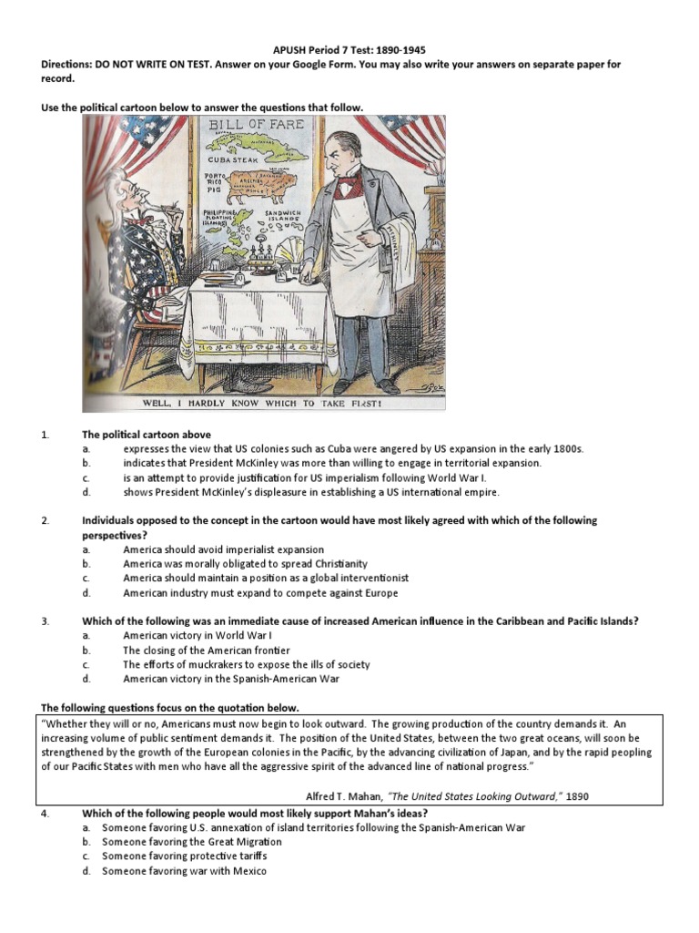 APUSH Period 7 Test | PDF | The United States | New Deal