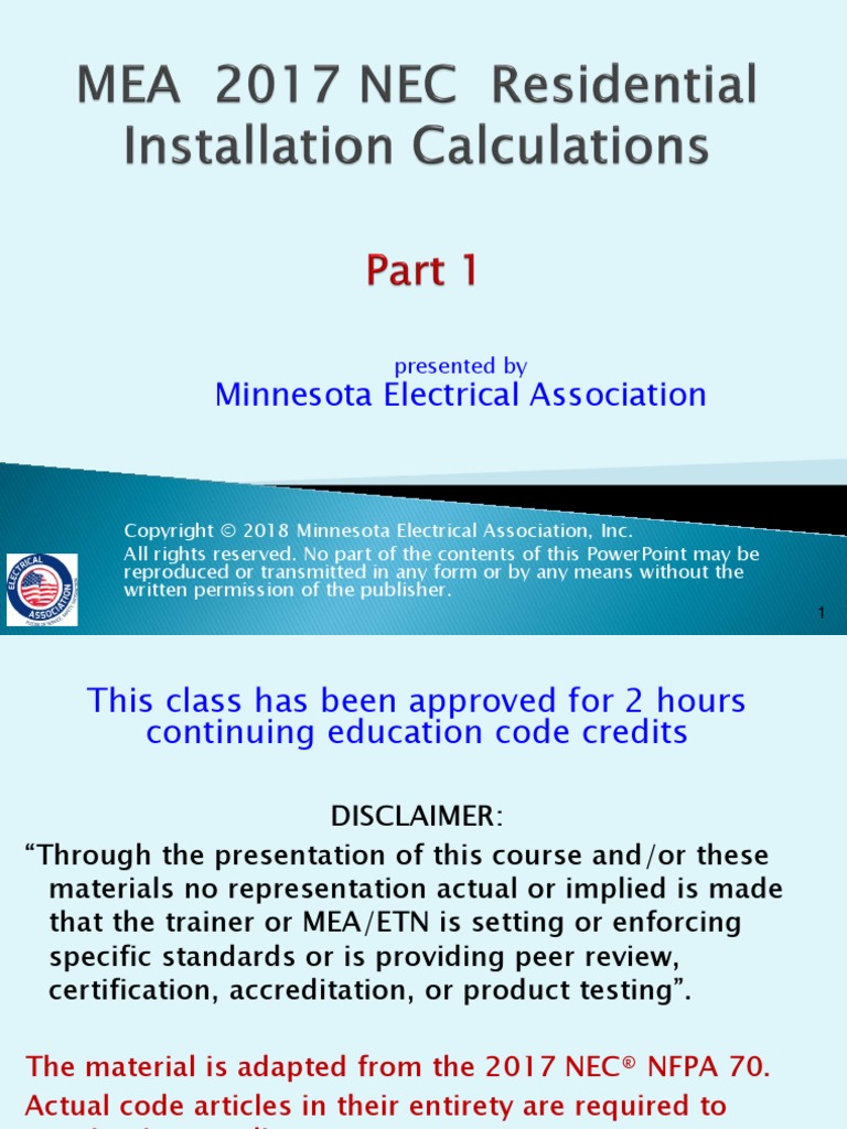 Residential Code Update Part 1 of 2 Hrs | PDF | Electrical Engineering ...