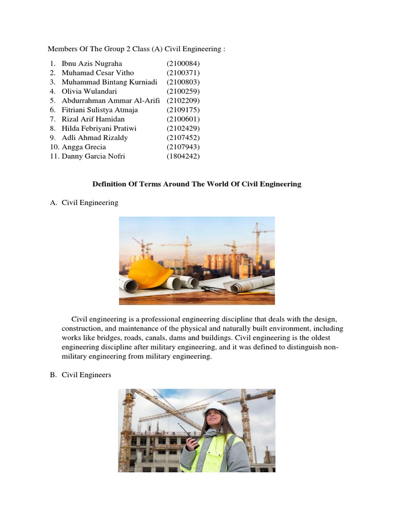 Civil Engineering Terms Explained | PDF | Engineering | Civil Engineering