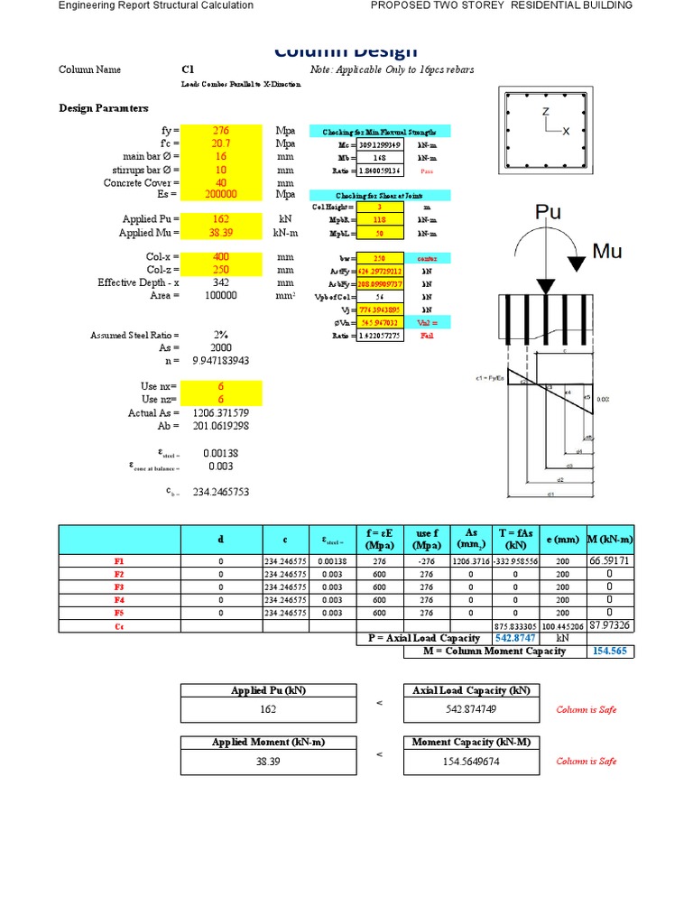 Column Design | PDF | Continuum Mechanics | Mechanics