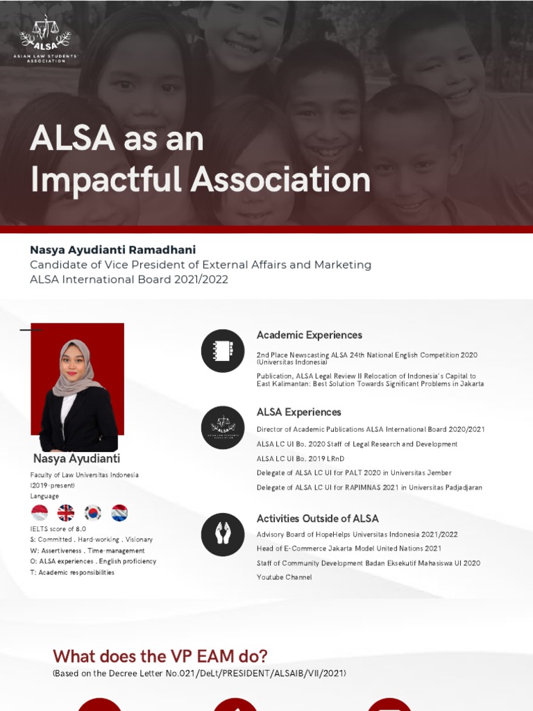 Candidate of EAM For ALSA International Board 2021/2022 | PDF | Non Governmental Organization ...