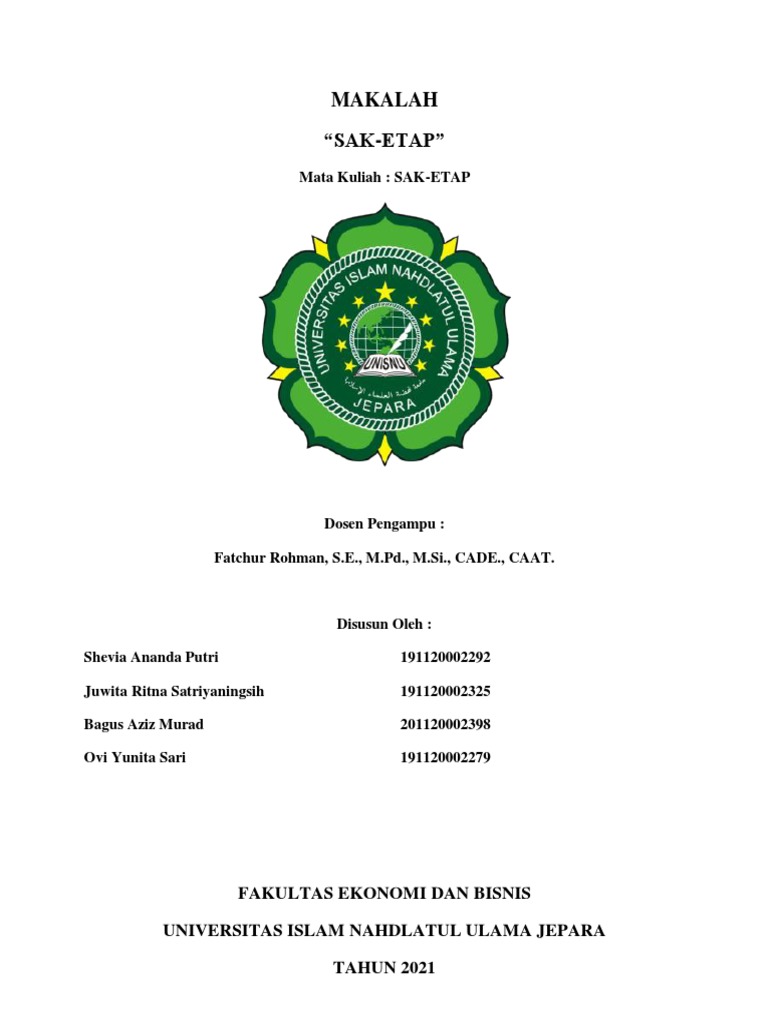 Panduan SAK-ETAP untuk Akuntansi Indonesia | PDF