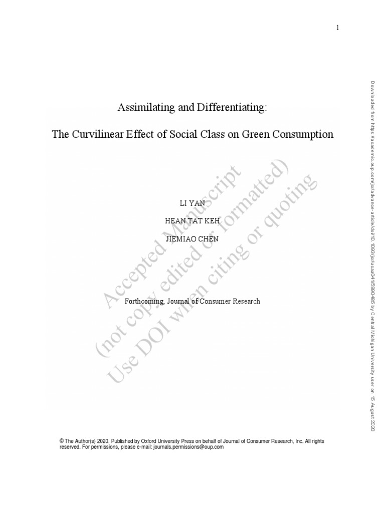 For Review Only: Assimilating and Differentiating: The Curvilinear ...