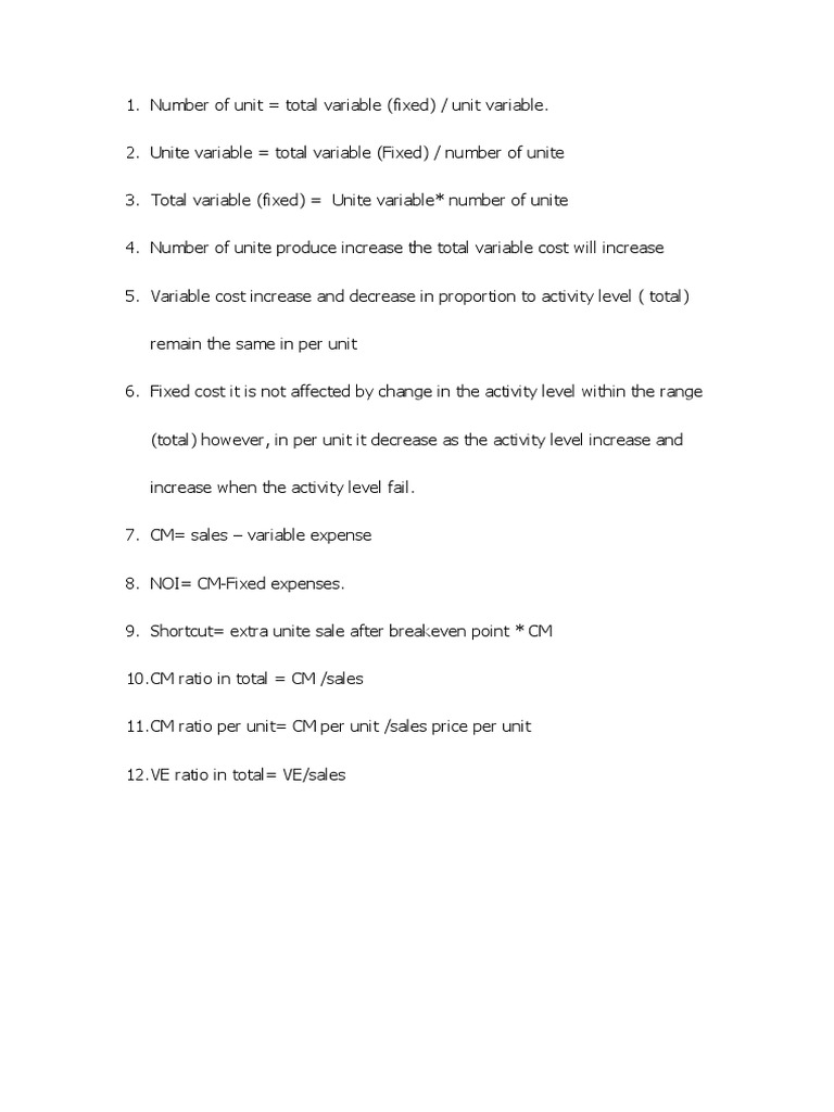 Accounting Formula | PDF | Business
