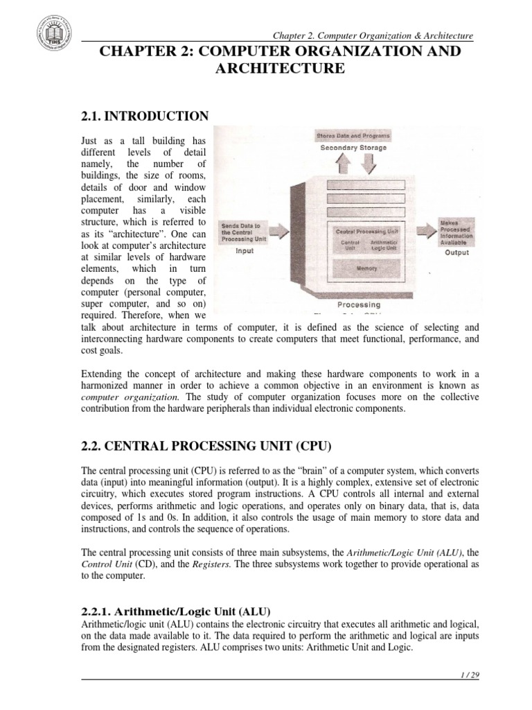 Chapter 2 - Computer Organization & Architecture | PDF | Cpu Cache ... Chapter 2 - Computer Organization & Architecture | PDF | Cpu Cache ...