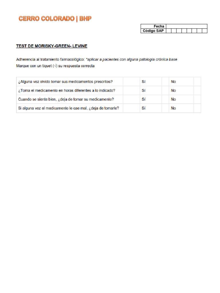 Test Morinsky Green Levine | PDF