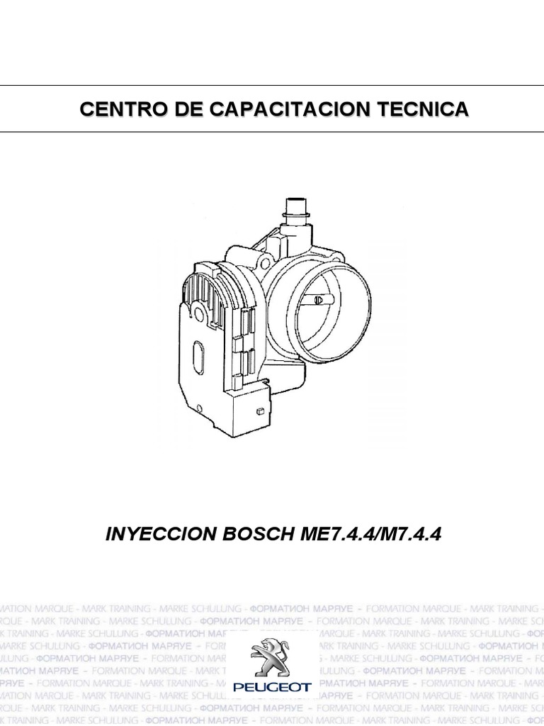 Inyeccion Bosch Me7.4.4 - M7.4.4 | PDF | Inyección de combustible | Acelerador