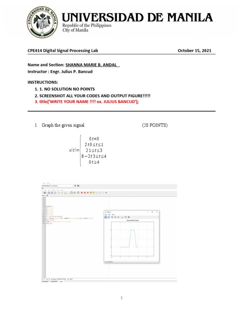 Cpe414 Lab Midterm Exam Set A | PDF