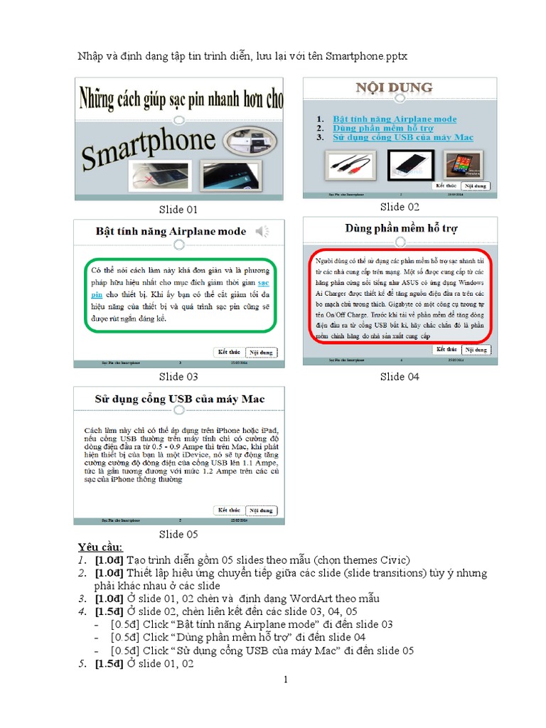 Bai Tap Powerpoint 7 | PDF
