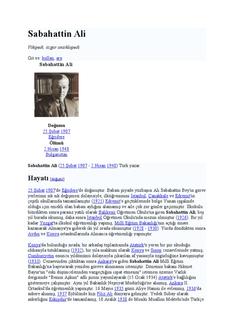 Sabahattin Ali | PDF