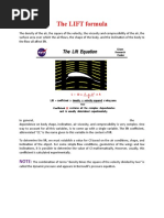 Explaining The Lift Equation | PDF | Lift (Force) | Airspeed