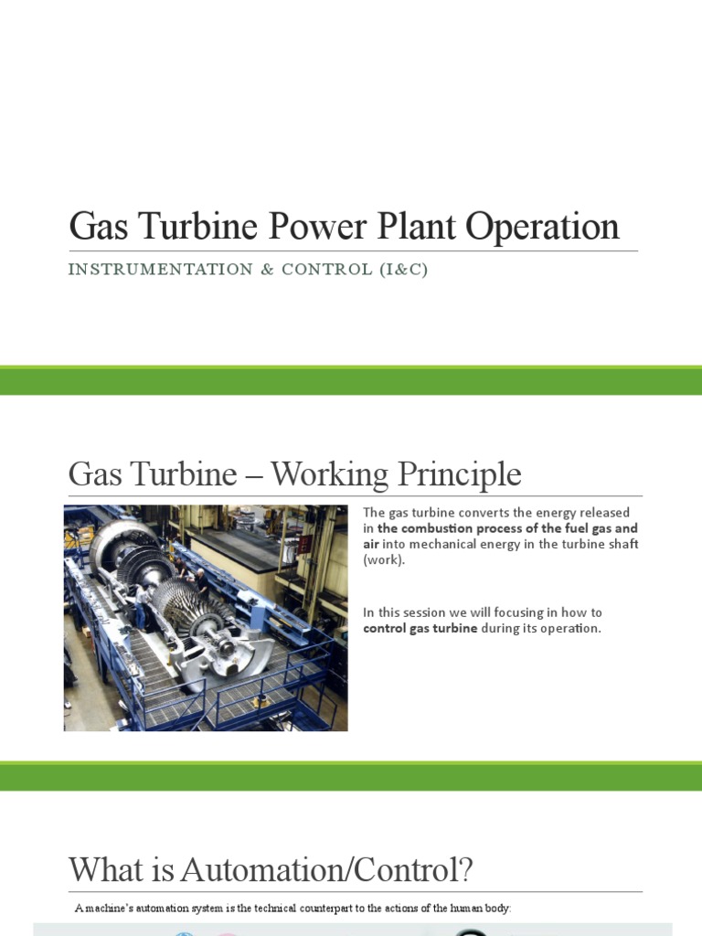 Gas Turbine Power Plant Operation - I&C | PDF | Combustion | Gas Turbine
