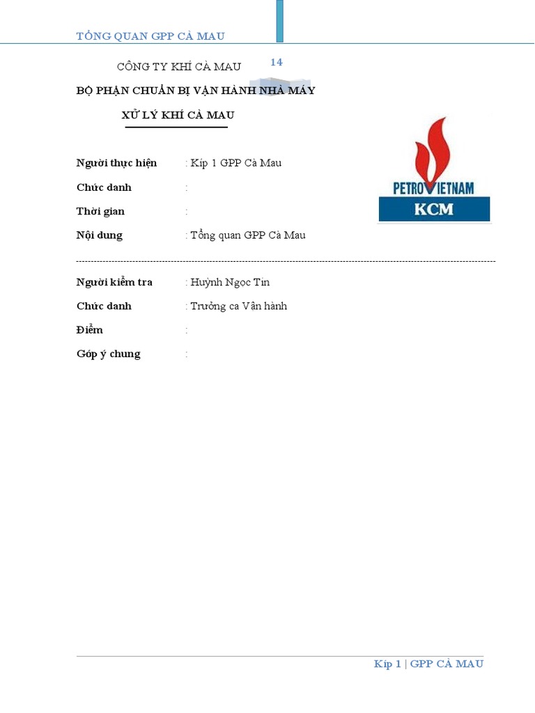 T NG Quan GPP Cà Mau | PDF