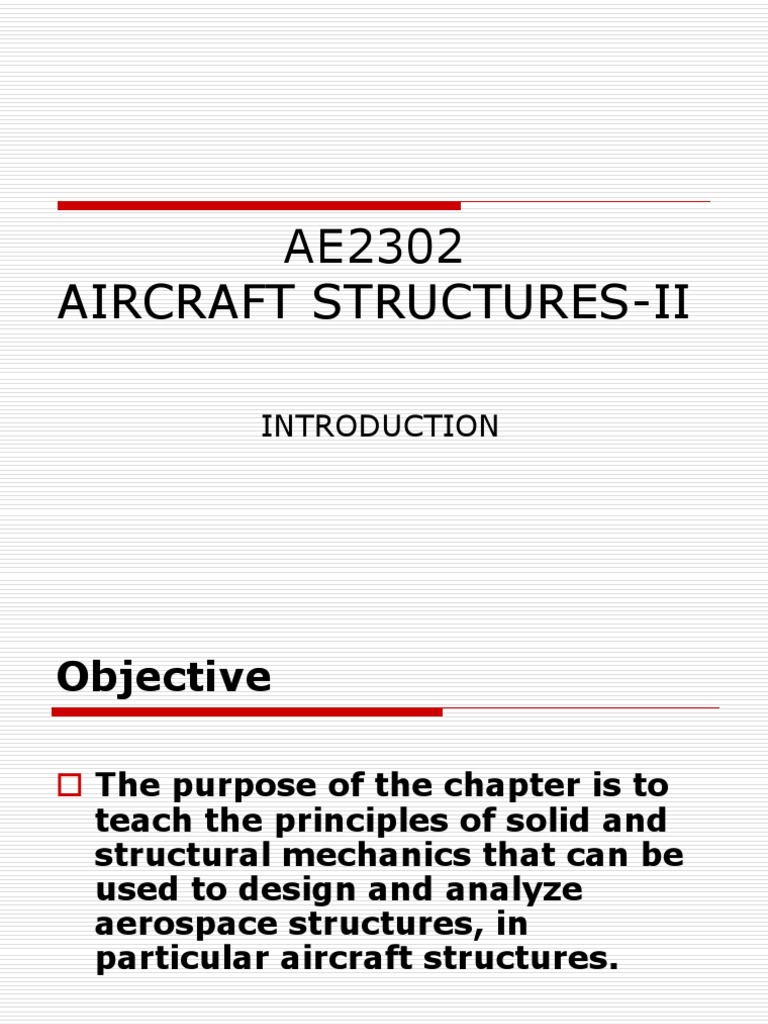Lecture notes-AIRCRAFT STRUCTURES-introduction | Download Free PDF ...