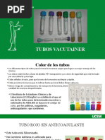 Colores de Tubos Vacutainer | PDF | Sangre | Coagulación