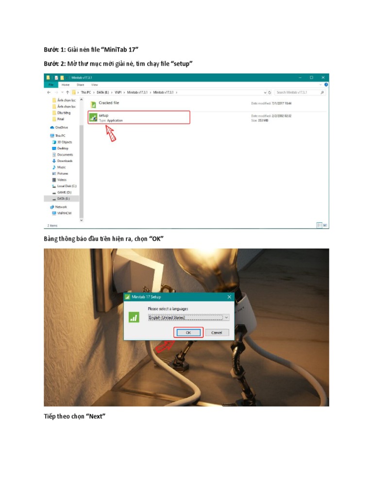 Hướng dẫn cài đặt MiniTab 17 | PDF