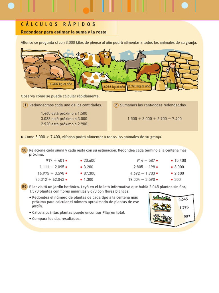 Estimar sumas y restas con redondeo | PDF | Planetas | Núcleo planetario