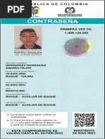 Cedula Colombiana Editable | PDF