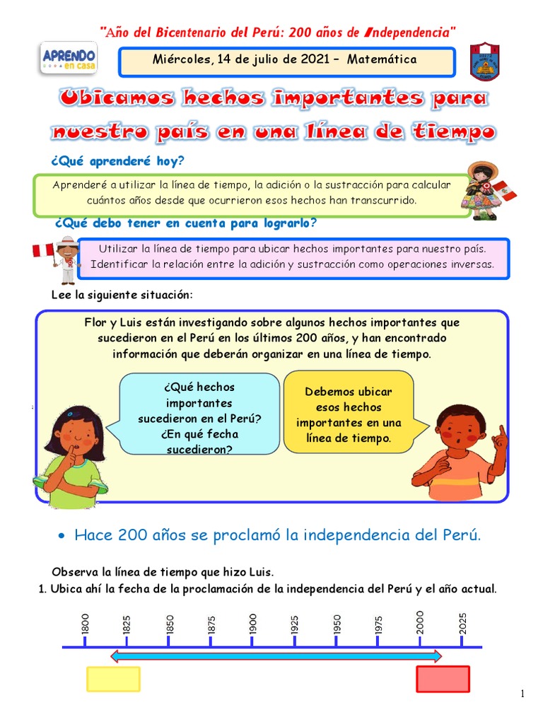 Calcular el tiempo transcurrido desde hechos históricos importantes ...