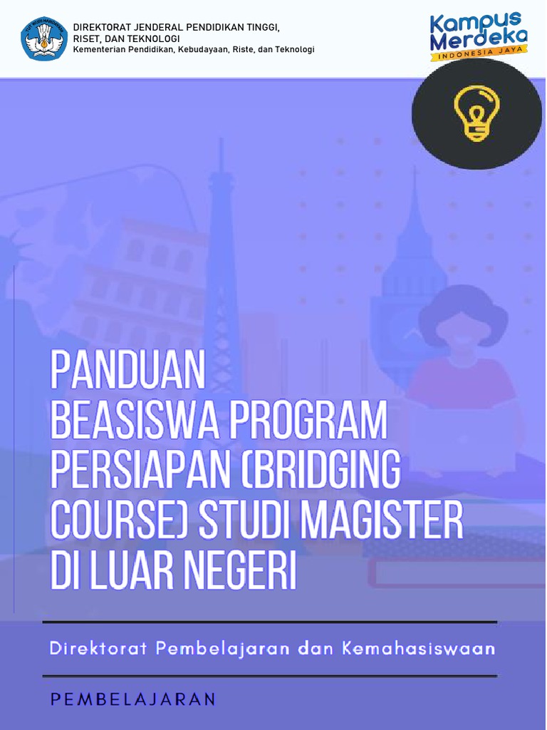 Panduan Beasiswa Program Bridging Course Studi Magister Di LN | PDF