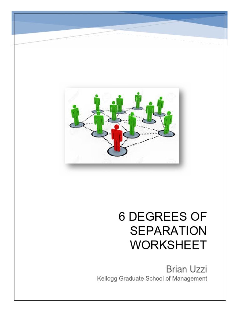 6 Degrees of Separation Worksheet | PDF | Communication