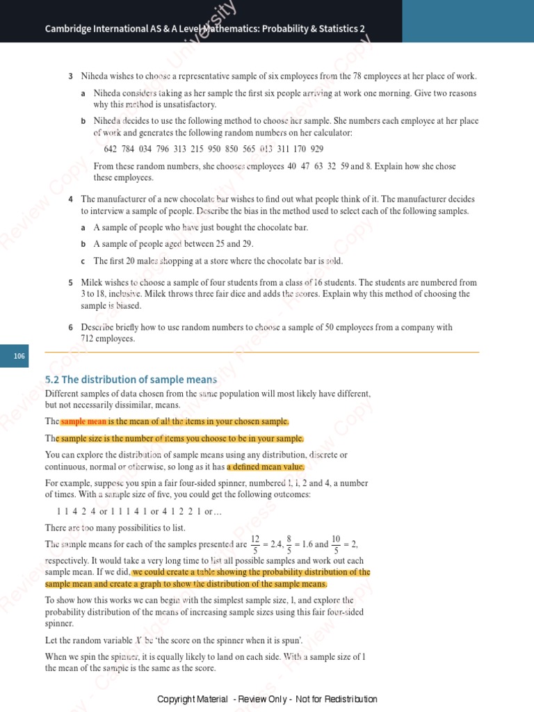 Cambridge International AS & A Level Mathematics: Probability ...