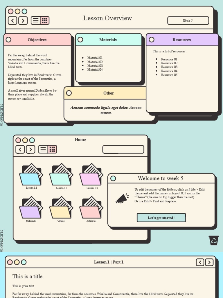 Lesson Planner SlidesMania | PDF | Text | Computing