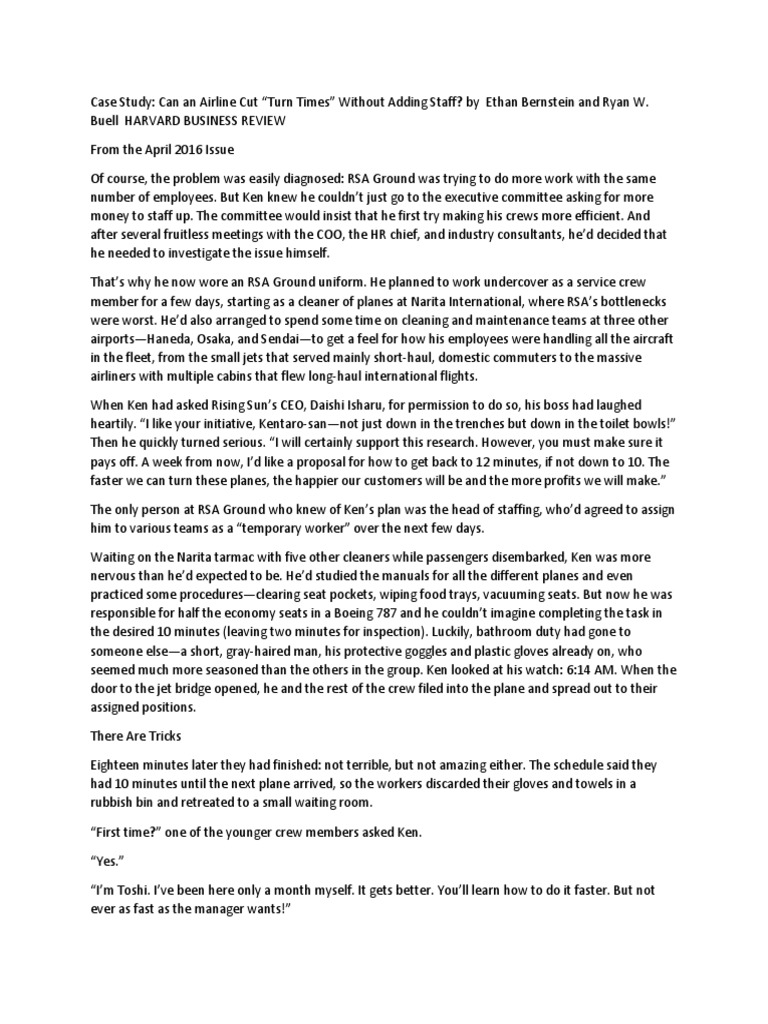 Case Study | PDF | Aviation