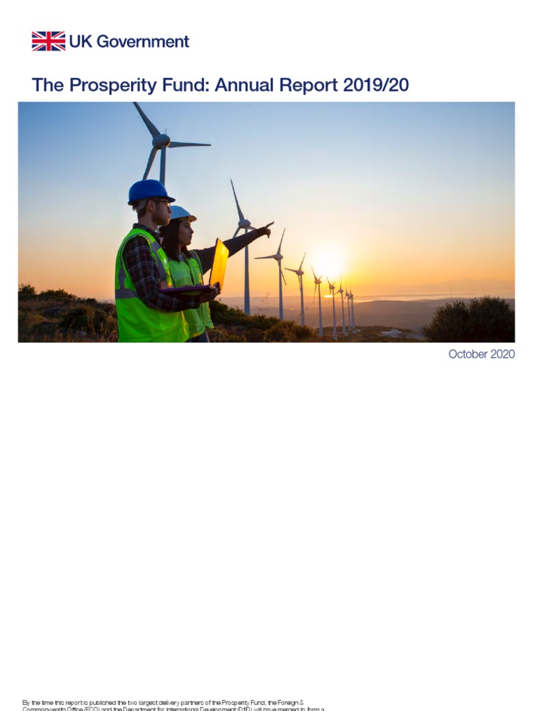 FCDO Prosperity Report 2019-20 | PDF | Economic Growth | Sustainability