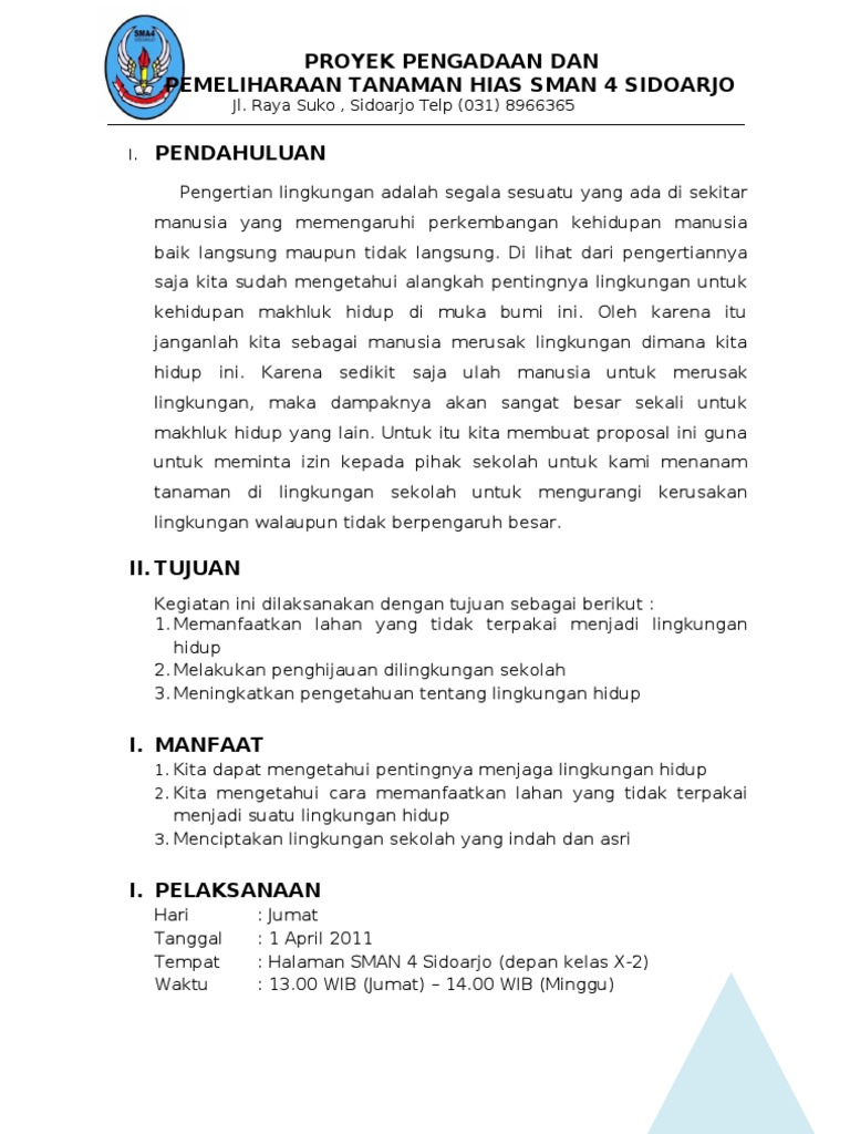 Proposal Lingkungan Hidup | PDF