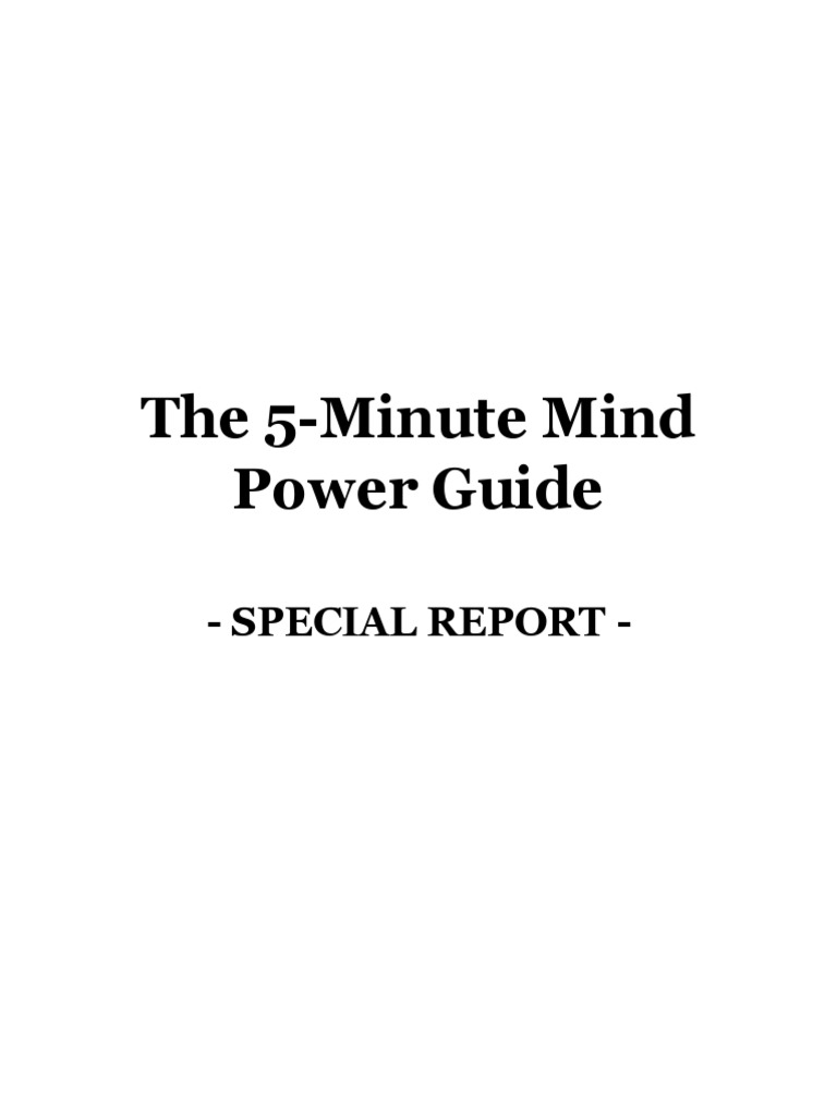 The 5-Minute Guide | PDF | Stoicism | Cognitive Behavioral Therapy