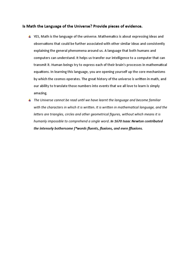 Is Math The Language of The Universe | PDF | Social Science